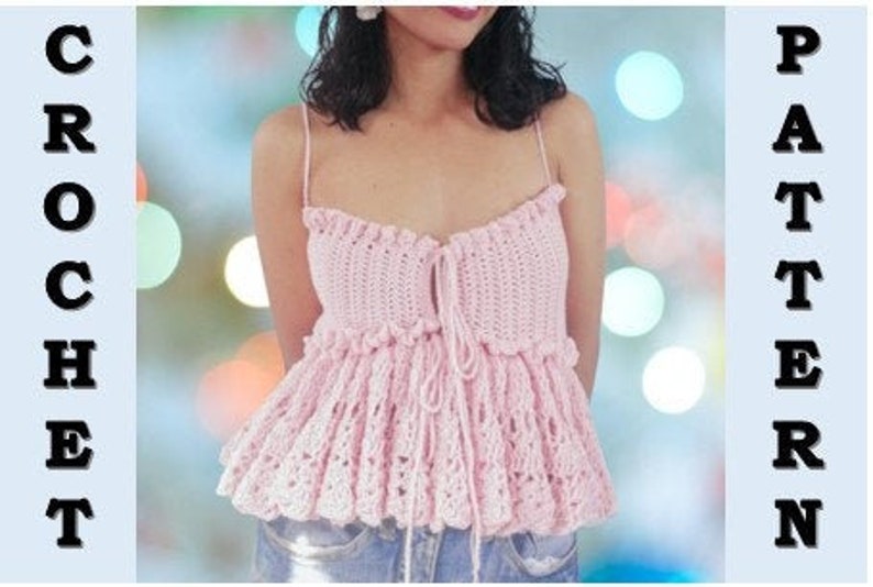 Alexa Top Crochet PATTERN - Etsy