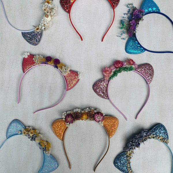 Floral Cat Ears - Etsy