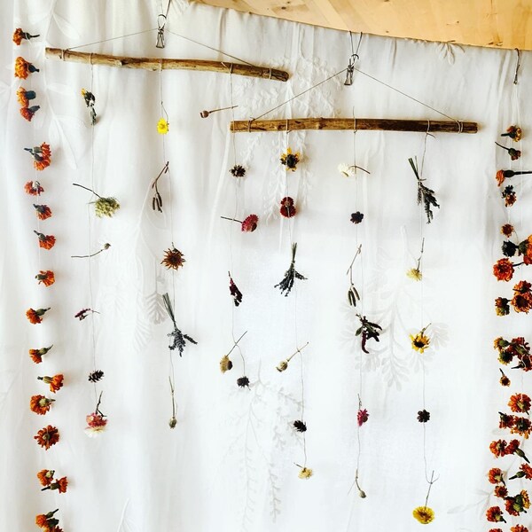 Dried Flower Wall Hanging - Etsy