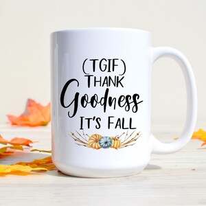 TGIF Thank Goodness It's Fall, Fall Gifts for Women, Fall Home Decor ...