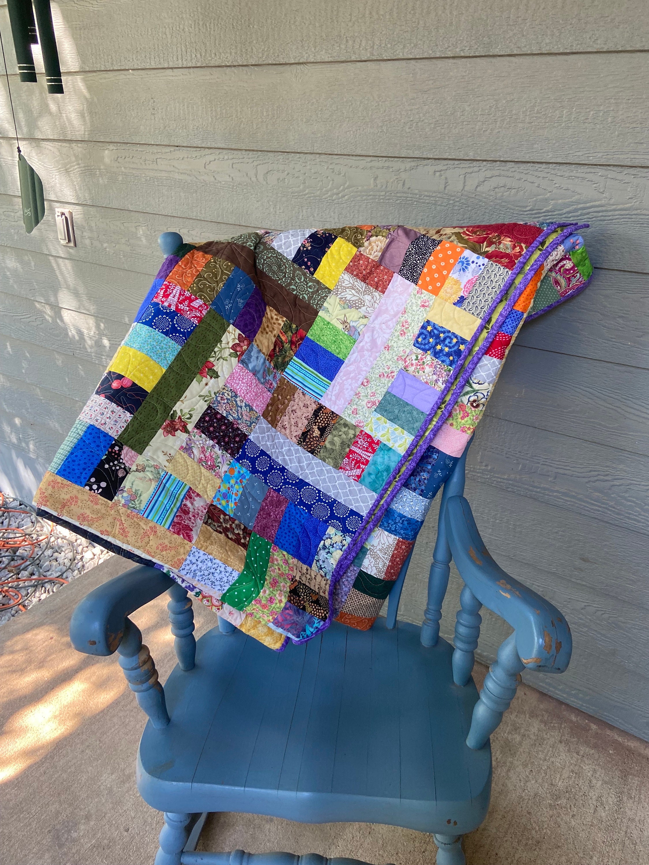 Queen Sized Stunning Scrappy Rolling Fields Pattern - Etsy