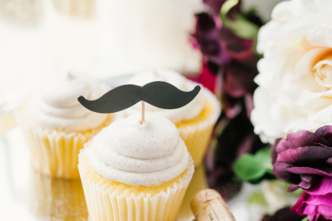 Mustache Cupcake Topper Mustache Topper Mustache Birthday - Etsy