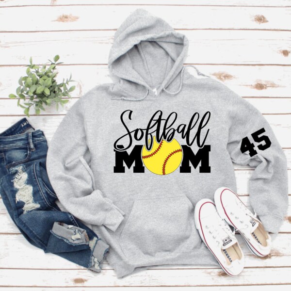 Softball Mom Hoodie - Etsy