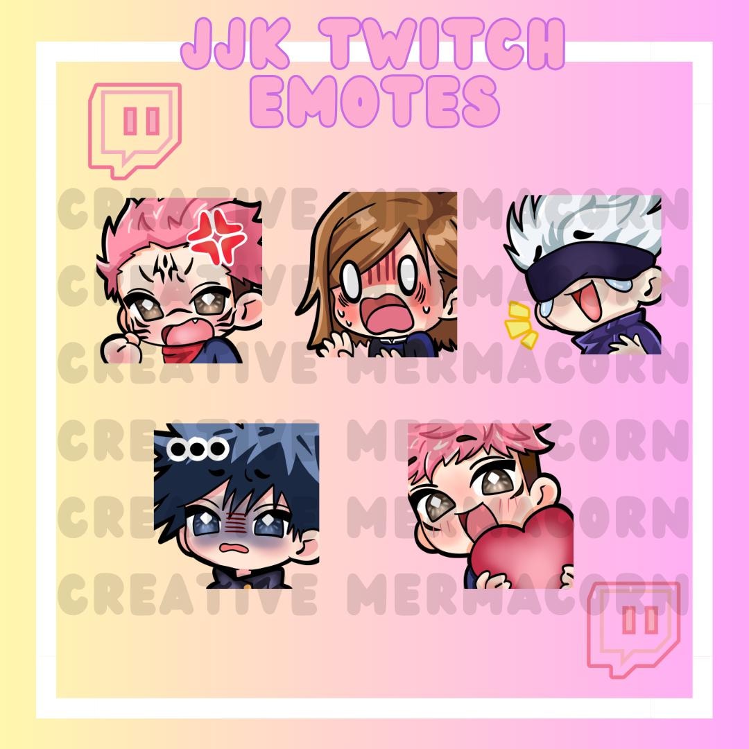 JJK Twitch Emotes - Etsy