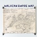 Seven Cities Map on Handmade Scroll, Malazan Empire, Book of the Fallen ...