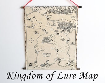 Medora Map on Handmade Scroll, the Medoran Chronicles Map, Fantasy Map ...