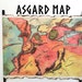 Asgard Map Old Norse Ásgardr in Norse Mythology the Dwelling - Etsy