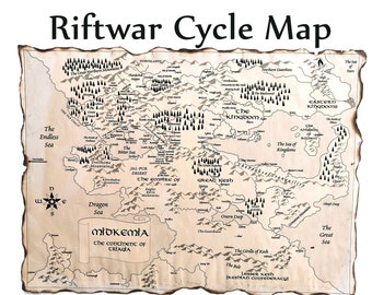 The Riftwar Cycle Map Midkemia Map Magician Map Silverthorn - Etsy