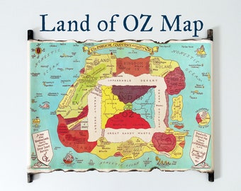 Magical Land of Oz Map - Etsy