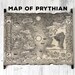 FREE SHIPPING - Prythian Map, Acotar Map on Handmade Scroll, A Court of ...