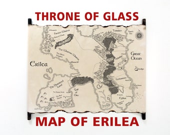 Throne of Glass Erilea Map - Etsy