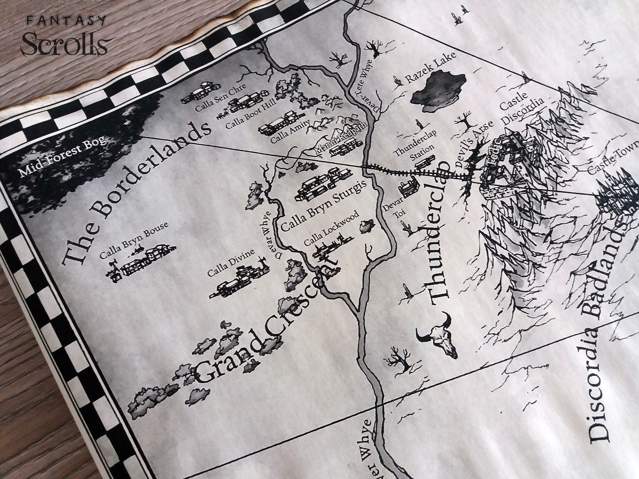 End-world Map the Dark Tower Map the Gunslinger Map Mid - Etsy Finland