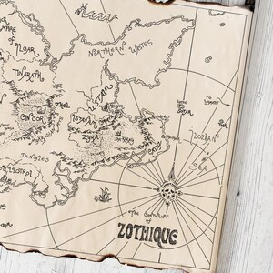 Map of Zothique, Clark Ashton Smith Map, Zothique Cycle Map, Tales of ...