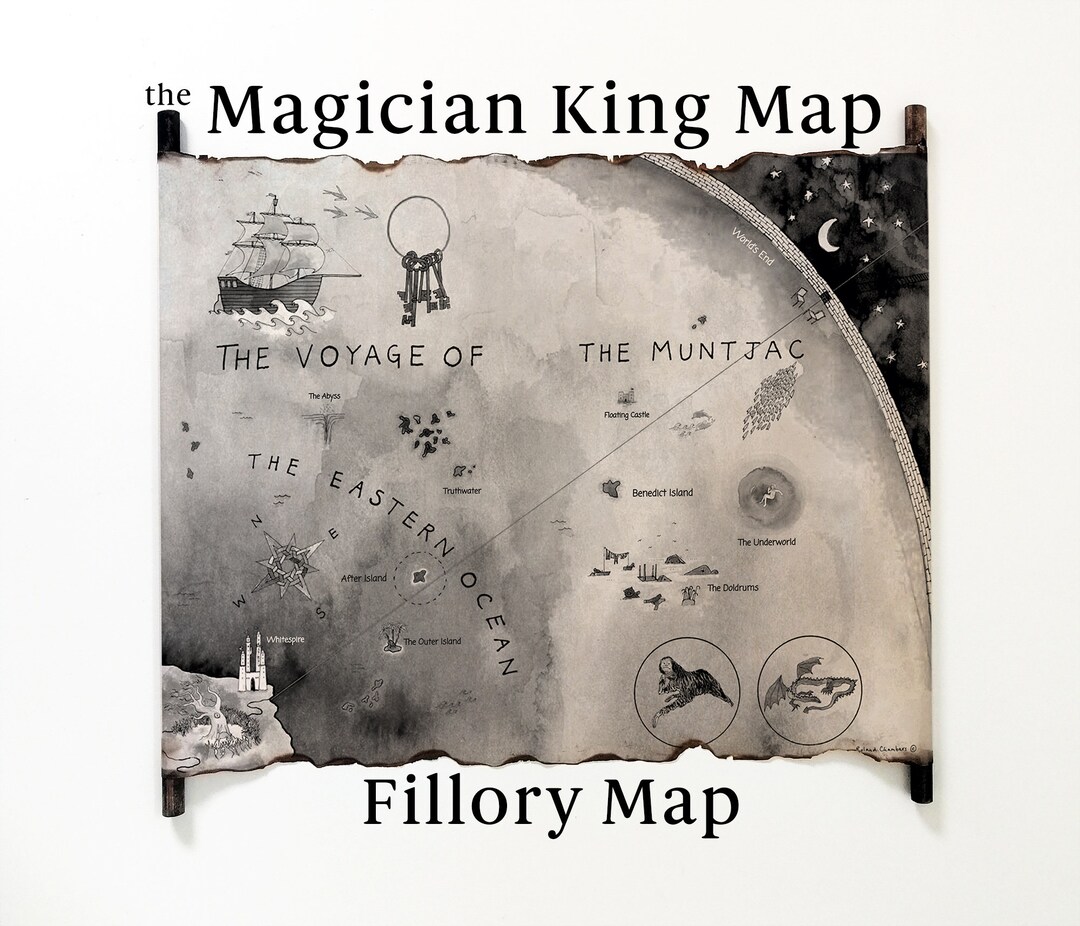 Voyage of the Muntjac, Fillory and Further Map, the Magicians Map, the ...
