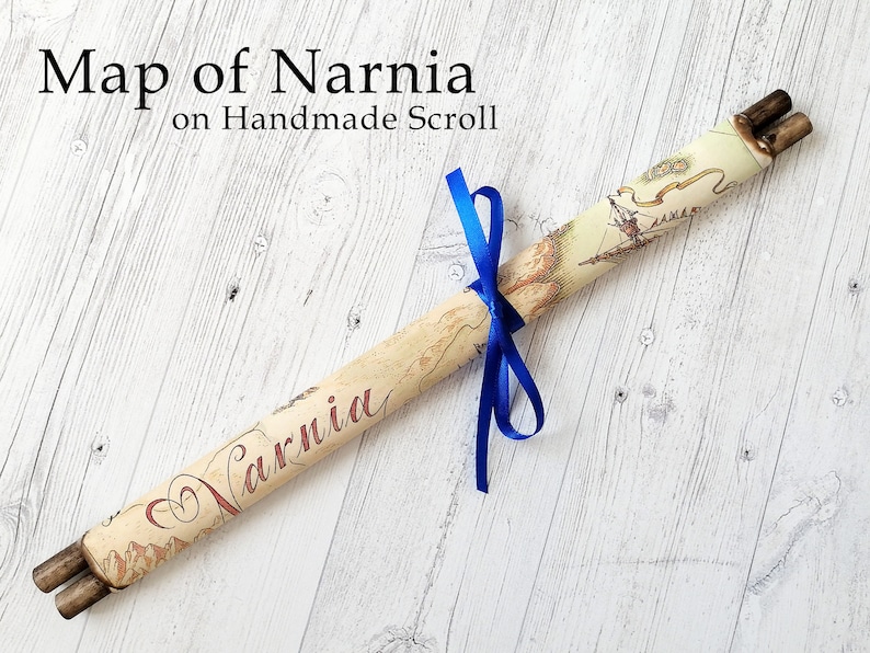 Narnia Map, Handmade Scroll, Chronicles of Narnia, Fantasy Art - Etsy
