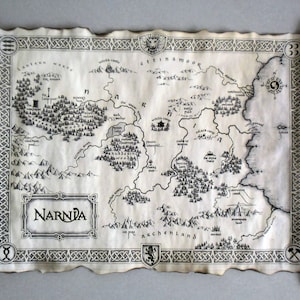 The Chronicles of Narnia Map, the World of Narnia Map, the Narnian ...