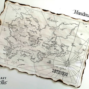 Map of Zothique, Clark Ashton Smith Map, Zothique Cycle Map, Tales of ...