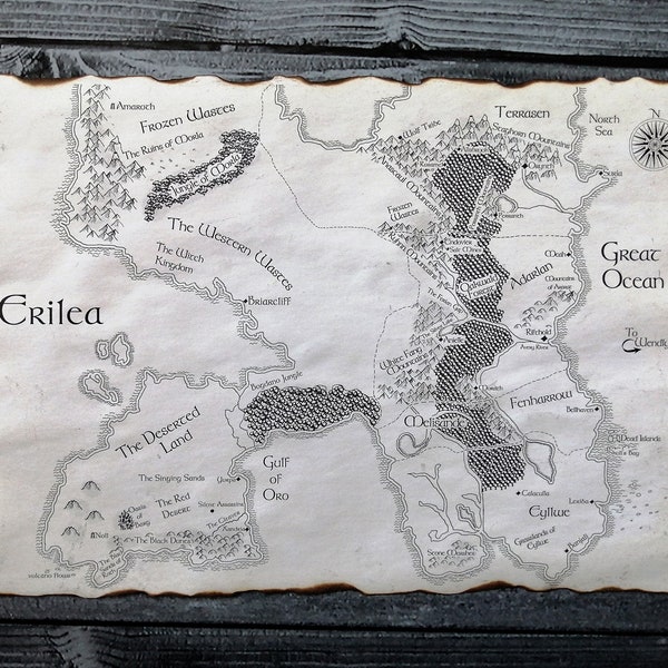 Map of Throne of Glass - Etsy Singapore