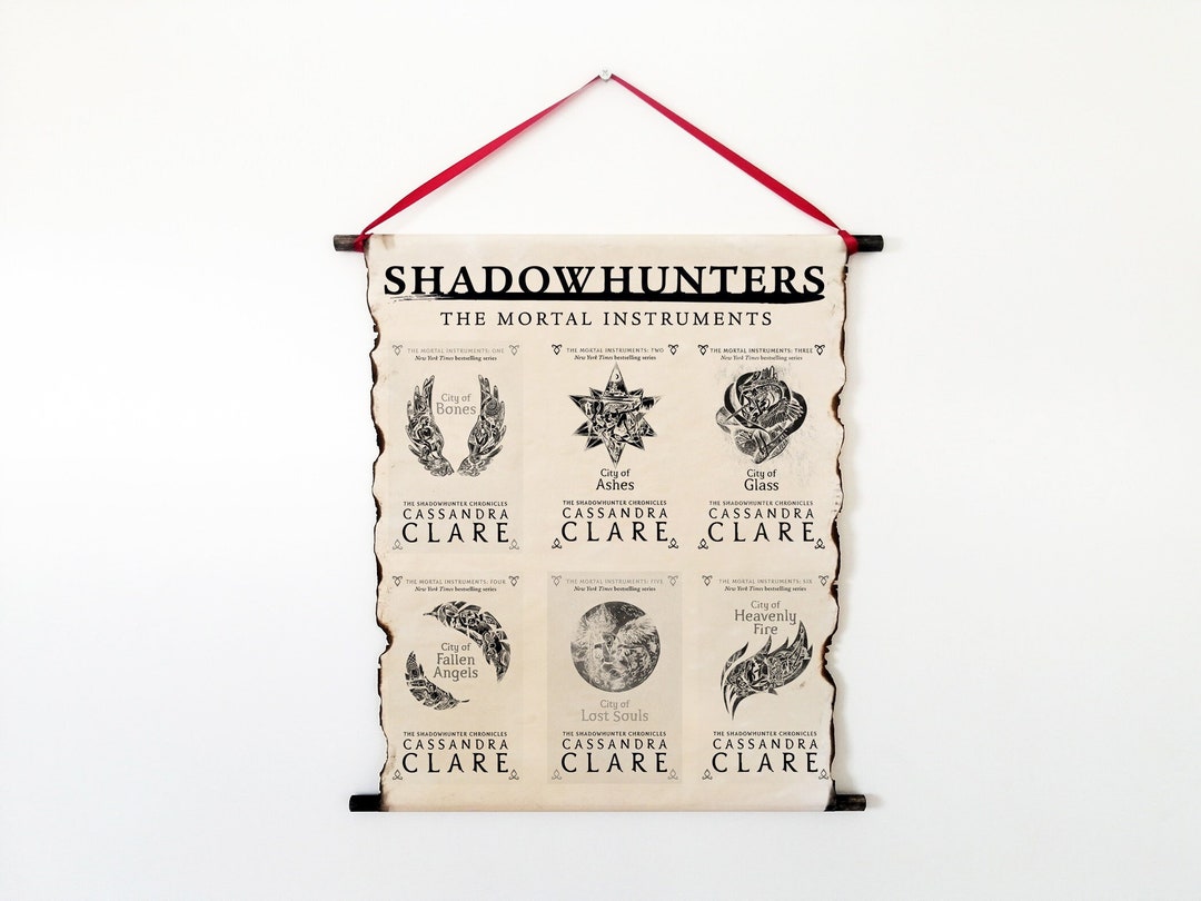 Shadowhunters Poster on Handmade Scroll With the Mortal Instruments ...