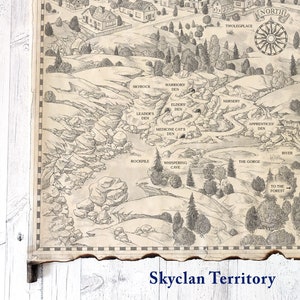 Warrior Cats Map of the Deepsands Gorge - Skyclan Territory Map ...