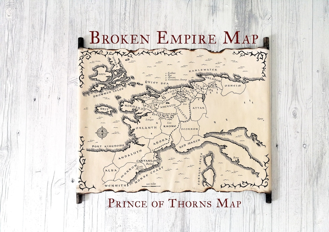 Prince of Thorns Map, Map of the Broken Empire, Red Queen's War Map ...