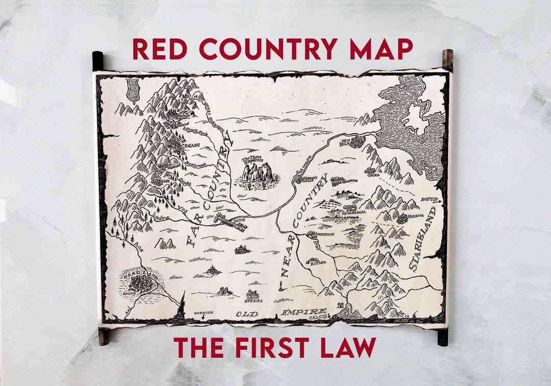 Red Country Map, the First Law Map of Far Country and Near Country ...