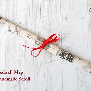 Redwall Map on Handmade Scroll, Redwall Abbey, Book Lover Gift - Etsy