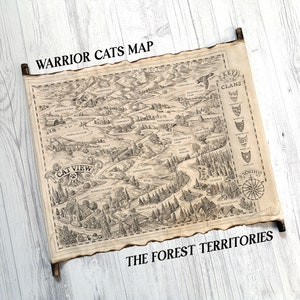 Warrior Book Map, Warrior Cats Map, Theforest Territories Map, Cat View ...