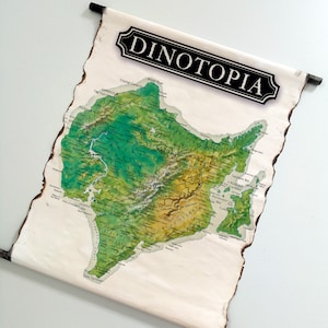 Dinotopia Map, the World Beneath Map, Dinotopia Island Map, First ...