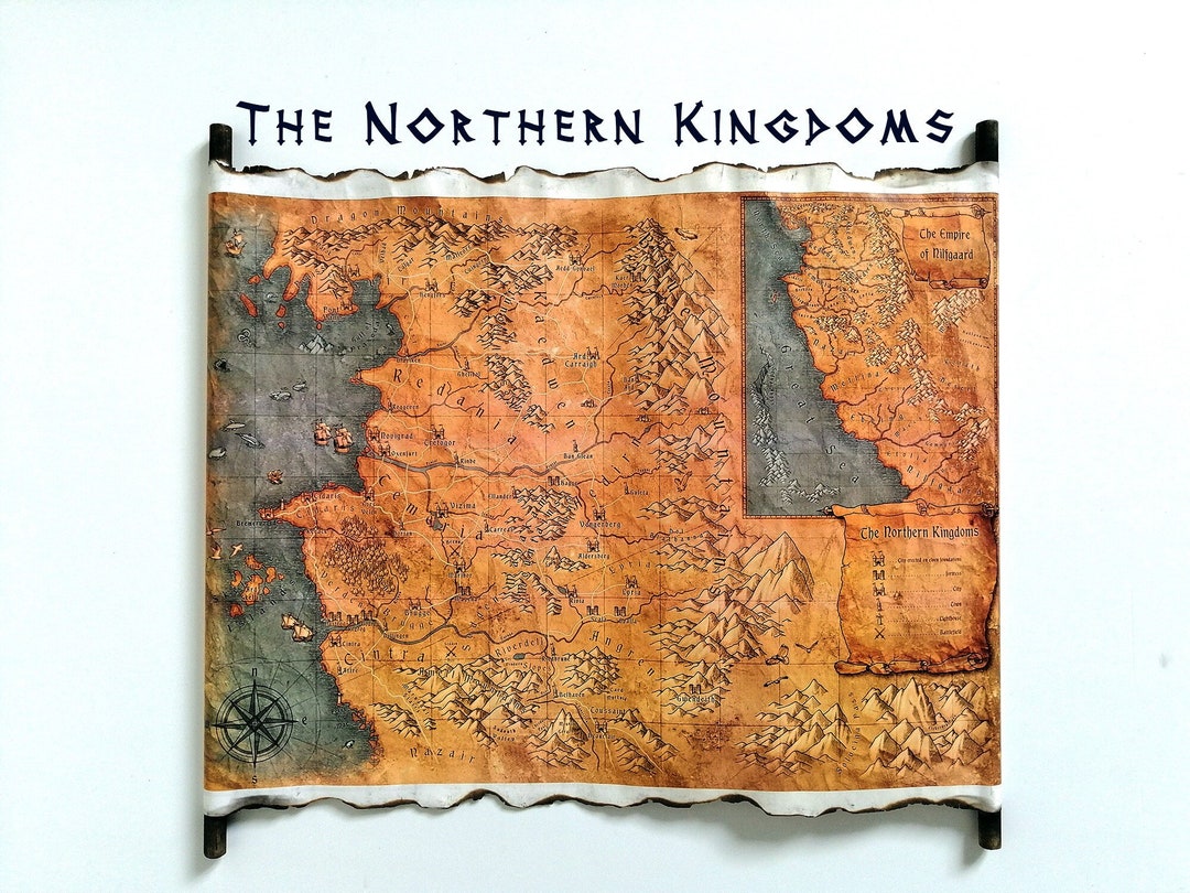 The Northern Kingdoms the Empire of Nilfgard the Witcher - Etsy
