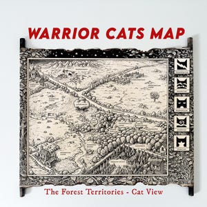 Warrior Cats BEST GIFT - the Forest Territories Map, the Prophecies Begin Map, the Old ...