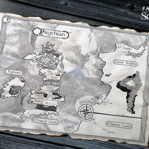 Map of Prythian, ACOTAR Map, Realm of Faeries Map, A Court of Thorns ...