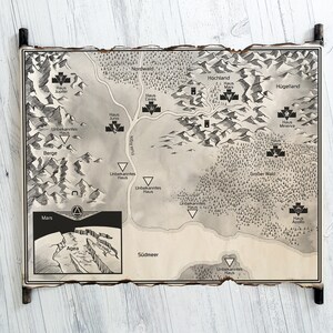 Red Rising Saga Map on Handmade Scroll, German Edition Map, Red-rising ...