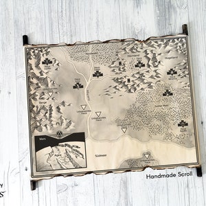 Red Rising Saga Map on Handmade Scroll, German Edition Map, Red-rising ...