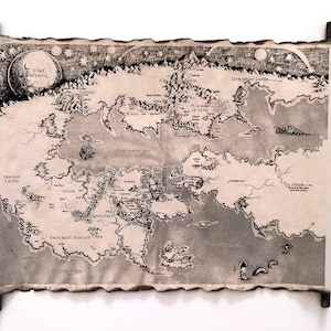 The Dreamlands Map, Map of Lovecraft's Dreamworld, Map of Dreamlands ...