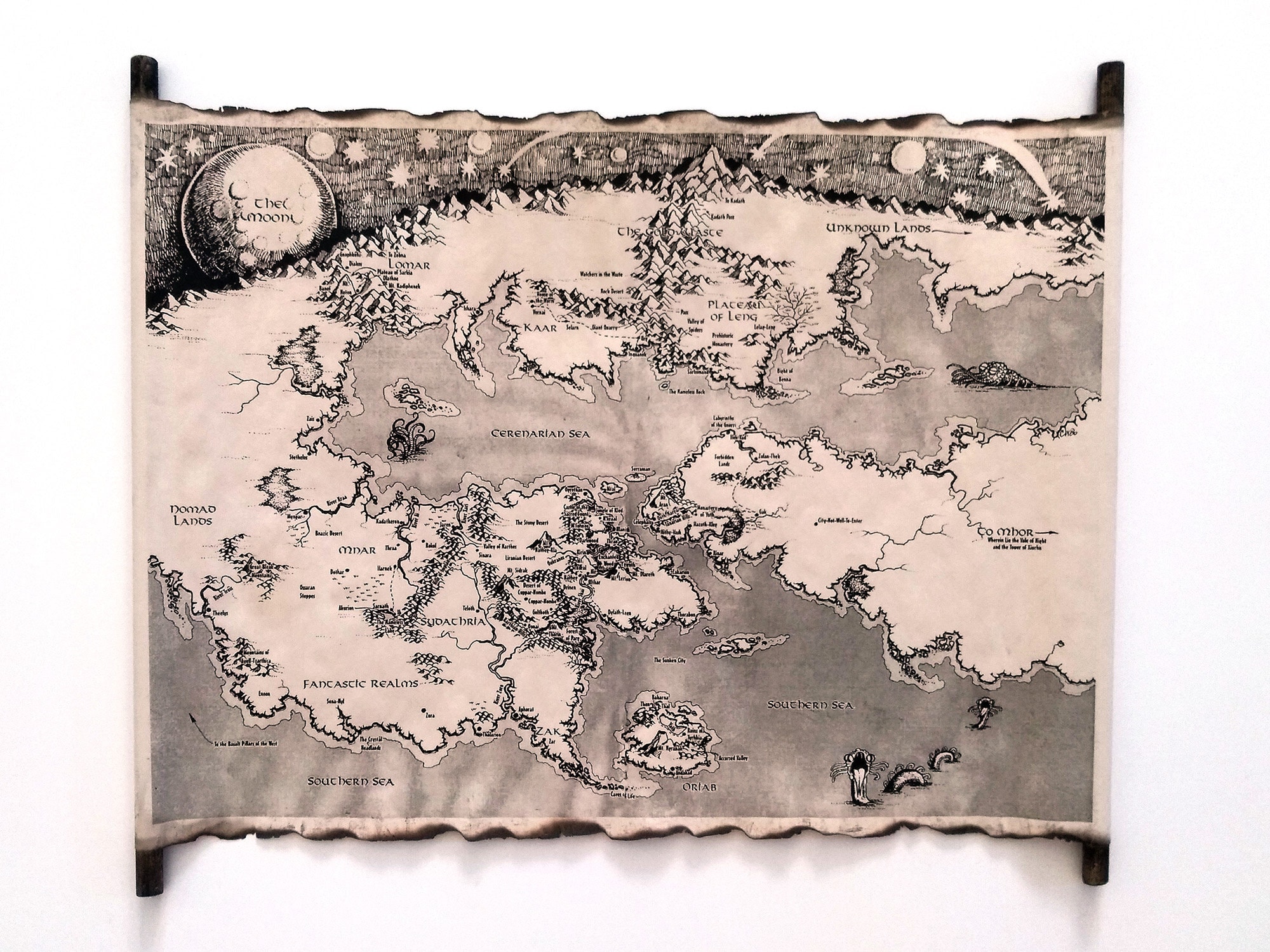 The Dreamlands Map Map of Lovecraft's Dreamworld Map of - Etsy Australia