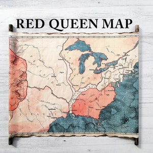 RED QUEEN MAP, Map of Red Queen's Kingdom of Norta, Glass Sword, King's ...