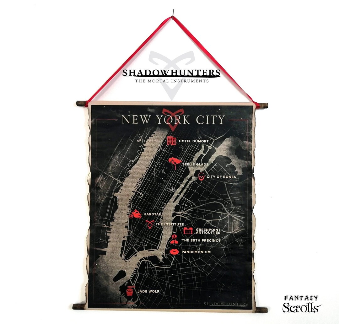 Shadowhunters New York City Color Map, the Mortal Instruments NY City ...