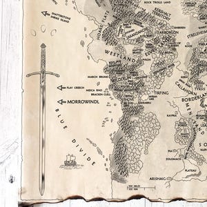 Shannara Four Lands Map, Fantasy Book Series Art Print - Etsy