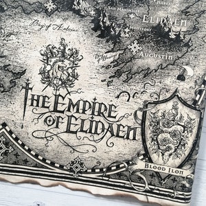 Empire of the Vampire Map, Handmade Scroll, Fantasy Art - Etsy