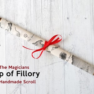 Fillory Map on Handmade Scroll, the Magicians Map, the Magician King ...