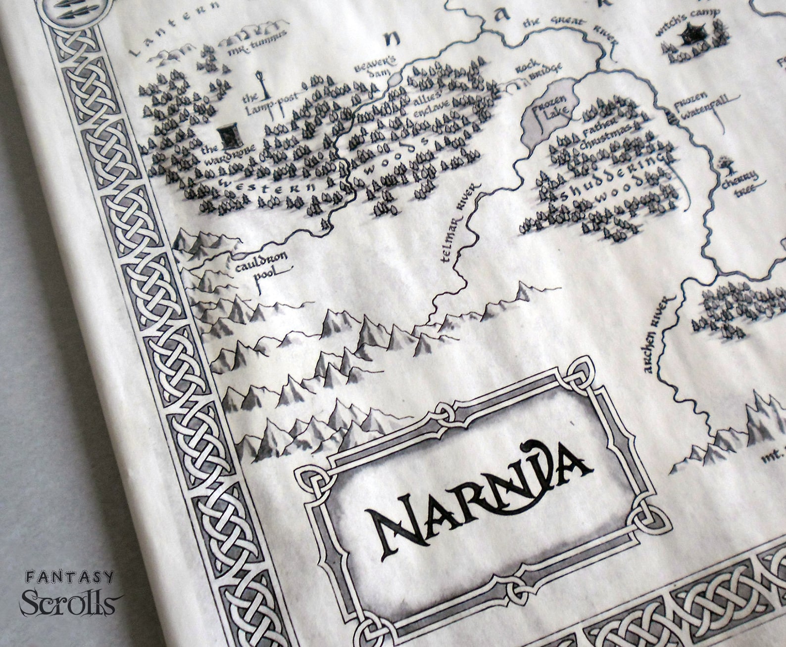 The Chronicles of Narnia Map the World of Narnia Map the - Etsy