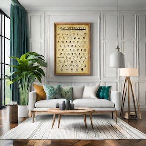 SHADOWHUNTERS All Runes Poster, the Mortal Instruments Book Series All ...