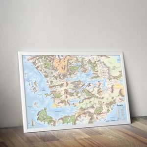 Faerûn Map, Forgotten Realms Map, Dnd Map of Faerun, Map of Faerun ...