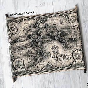 The Empire of the Vampire Map on Handmade Scroll, the Empire of Elidaen ...