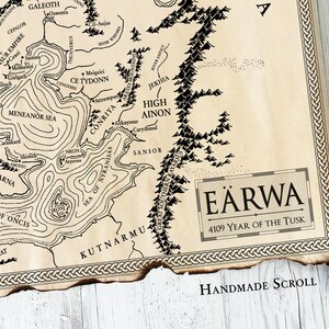Continent of Eärwa Map, the Prince of Nothing Book Map, Eärwa Fantasy ...