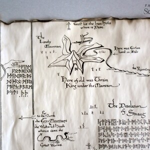 The Hobbit, Thrór's Map, Lonely Mountain Map, Erebor LOTR Map, Thorin's ...