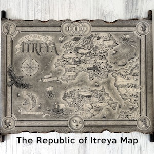 The Republic of Itreya Map, Nevernight Map, Godsgrave Map, Fantasy Map ...