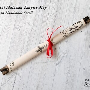 Central Malazan Empire Map on Handmade Scroll, Book of the Fallen World ...