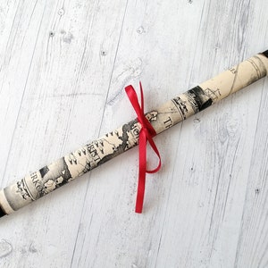 Dishonored World Map on Handmade Scroll, Pandyssian Continent Map ...